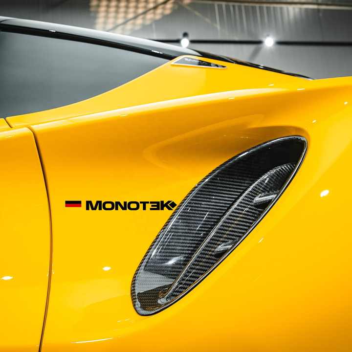 Car Rear Fender Air Intake Trim 2pcs Carbon Fiber for Lotus Emira 2021 ...