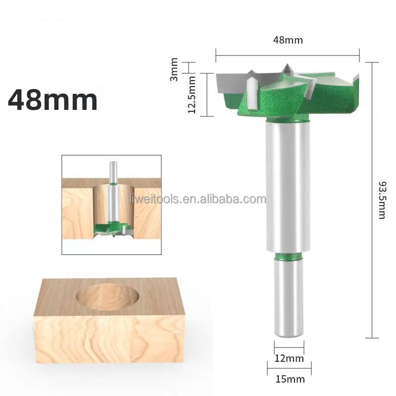 High Quality 3 Blade Woodworking Hole Saw Hole Saw Hinge Bit Forstner ...