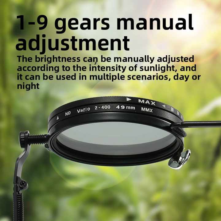 9gears ND Adjustable Sunglasses UV400 Fishing Shades Round Polarized Adjustable Tint Dimming ...