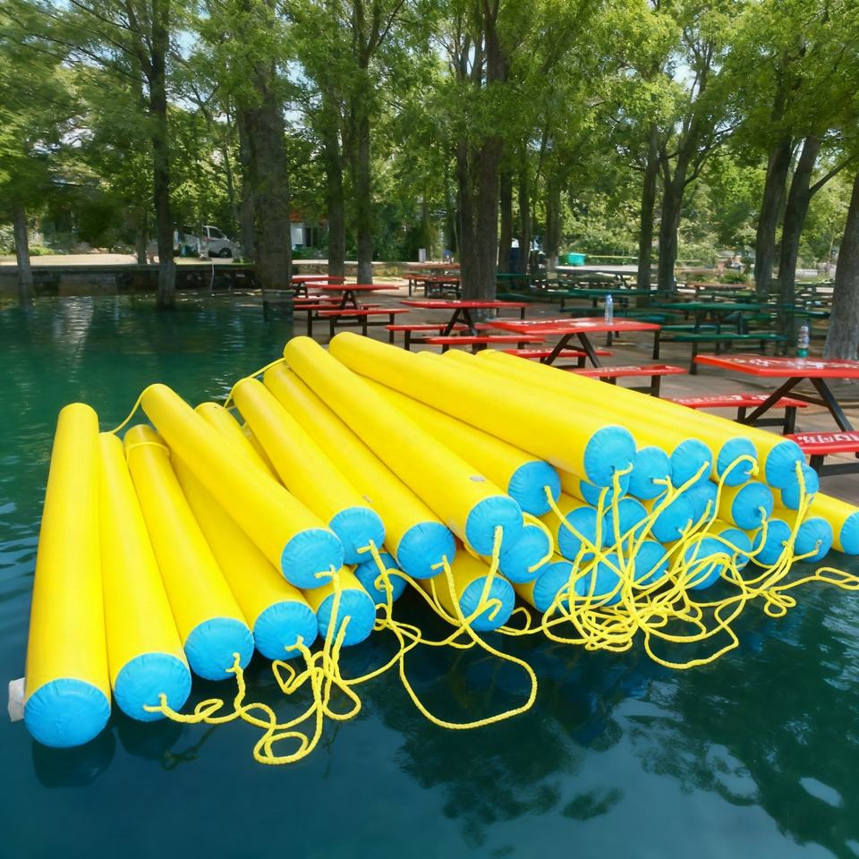 4.5m Long Inflatable Buoy Water Park Equipment Custom Floating Tube ...