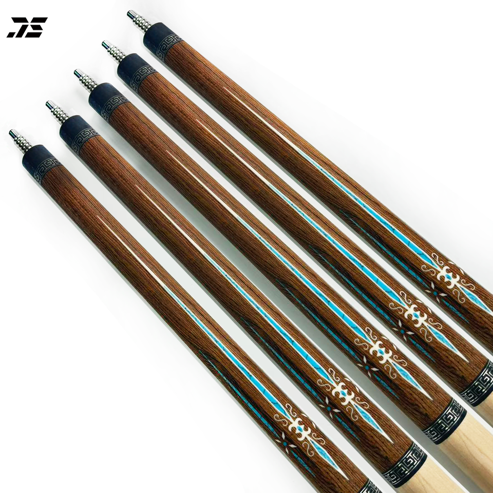 JS Billiard Cue User-Custom Semi-Finished Inlaid with White and Green ...