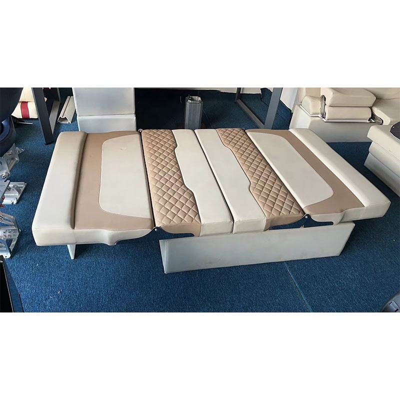 Front and Rear Back Adjustable Aluminum Boat Seat Frames Marine Bench ...