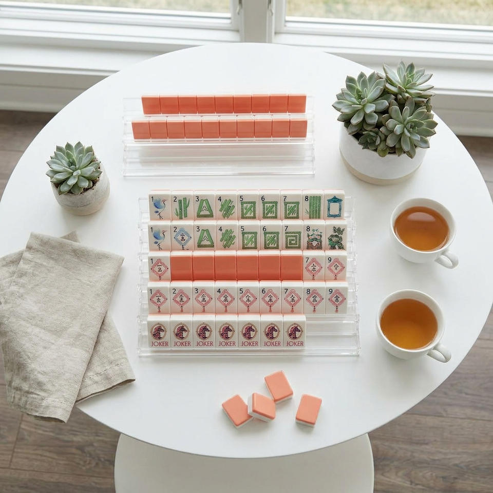 Leisure Stress Relief Mini American Mahjong Set 160 Tiles 4-Layer ...