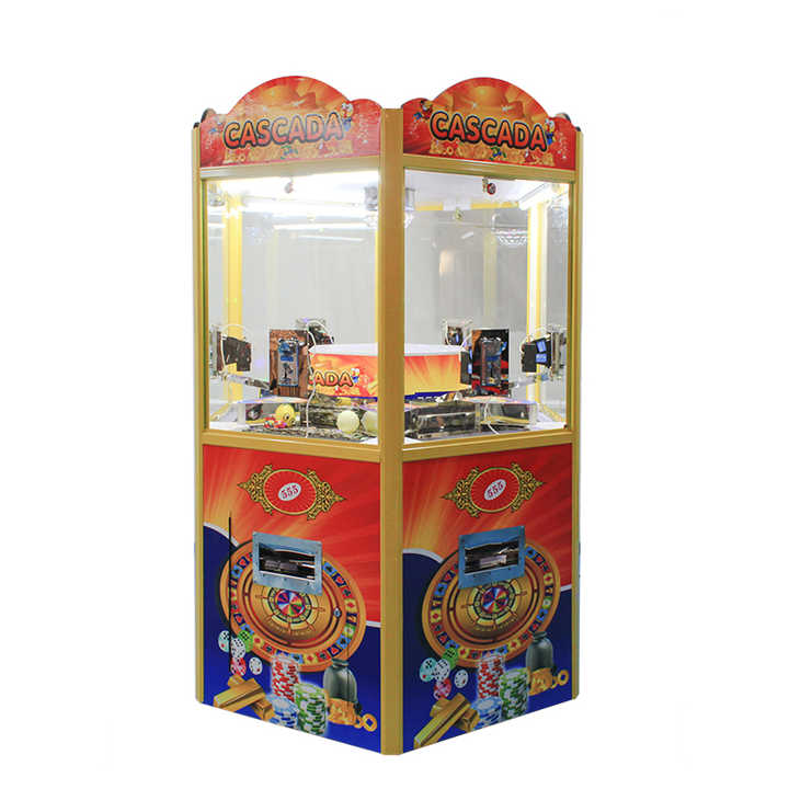 Attractive 1/6 Players Coin-Operated Token Pusher with Coin Redemption ...