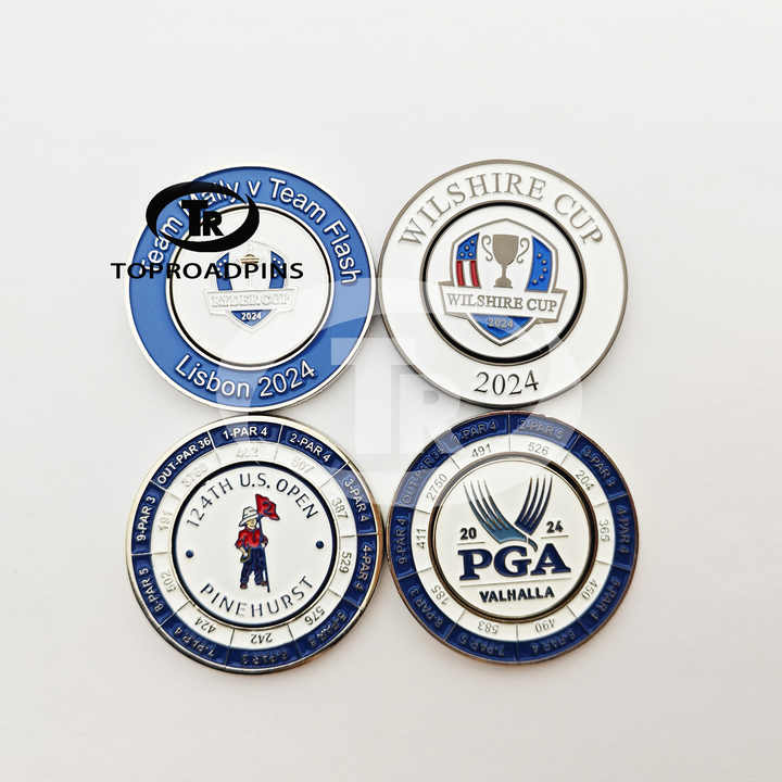 Personalised Brass Golf Ball Markers - Handmade & Durable