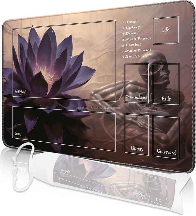 MONKEY Custom Design Print Playmat 24x14" TCG Gaming Mat Waterproof MTG ...