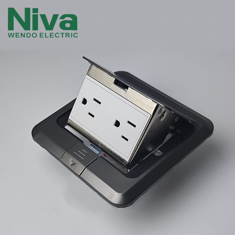 Floor Socket Custom Function Part Flat Push Type Slide Slip Outlets ...