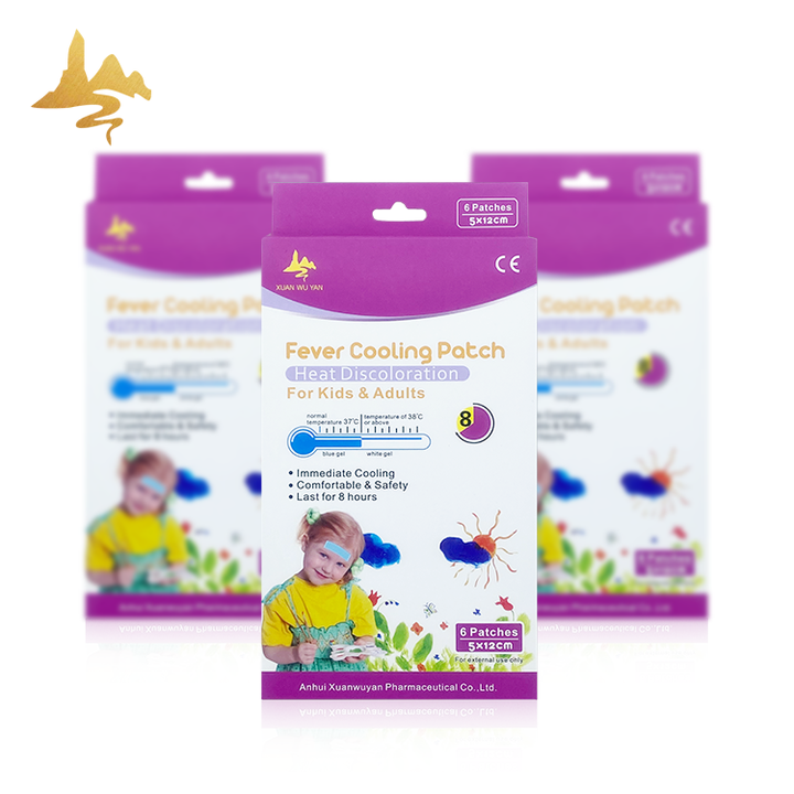 New Package Heat Discoloration Hydrogel Baby Fever Reduce Cool Plaster ...