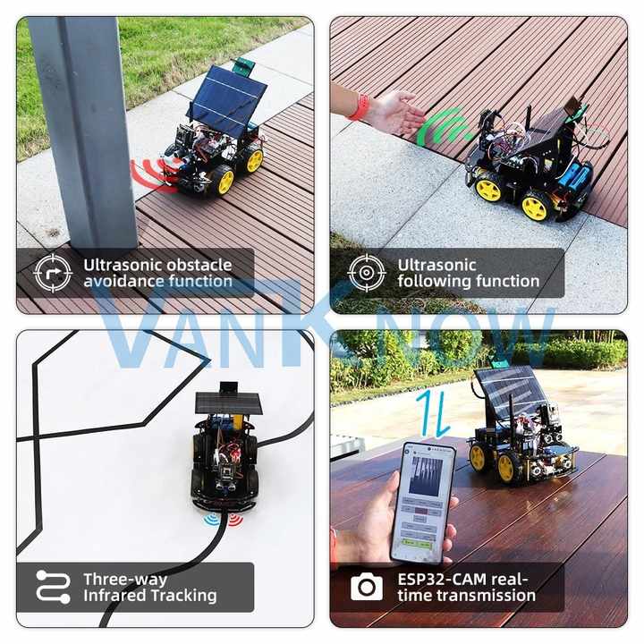 ESP32 Robot Starter Kit for Arduinos Solar Charging Best Selling DIY ...