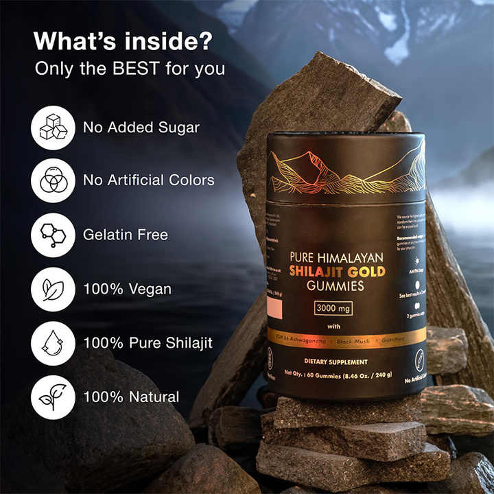 Himalayan Shilajit Gummies - Pure Immune Support Supplements