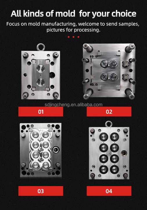8 Cavities and 12 Cavities Mold for New Design Two Parts EVA Flex Spout ...