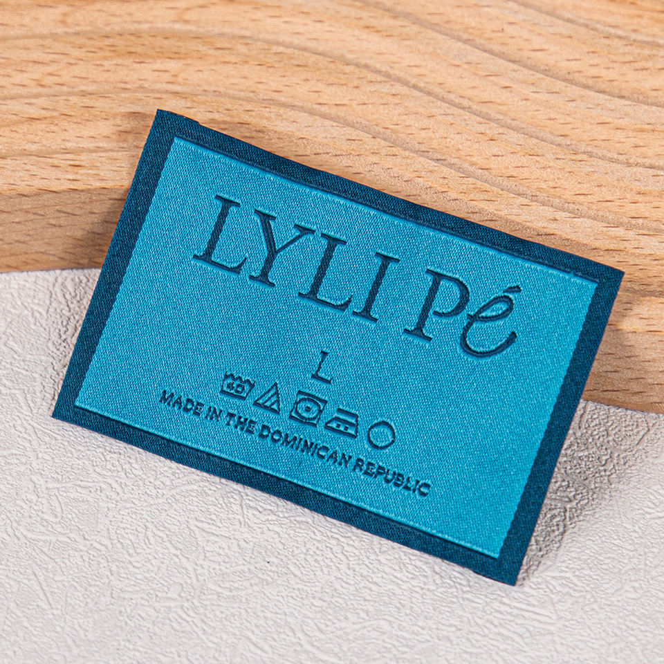 Custom Fashion Laser Cut Edge Clothing Private Washable Brand Logo Neck ...