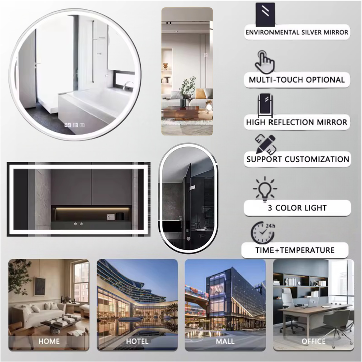 2026 High-definition Display Intelligent Wall Mounted Mirror Smart ...