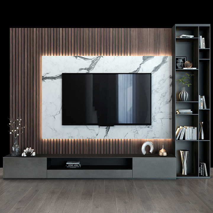 KEJIA Smart Living Room Furniture - Modern Luxury TV Stand