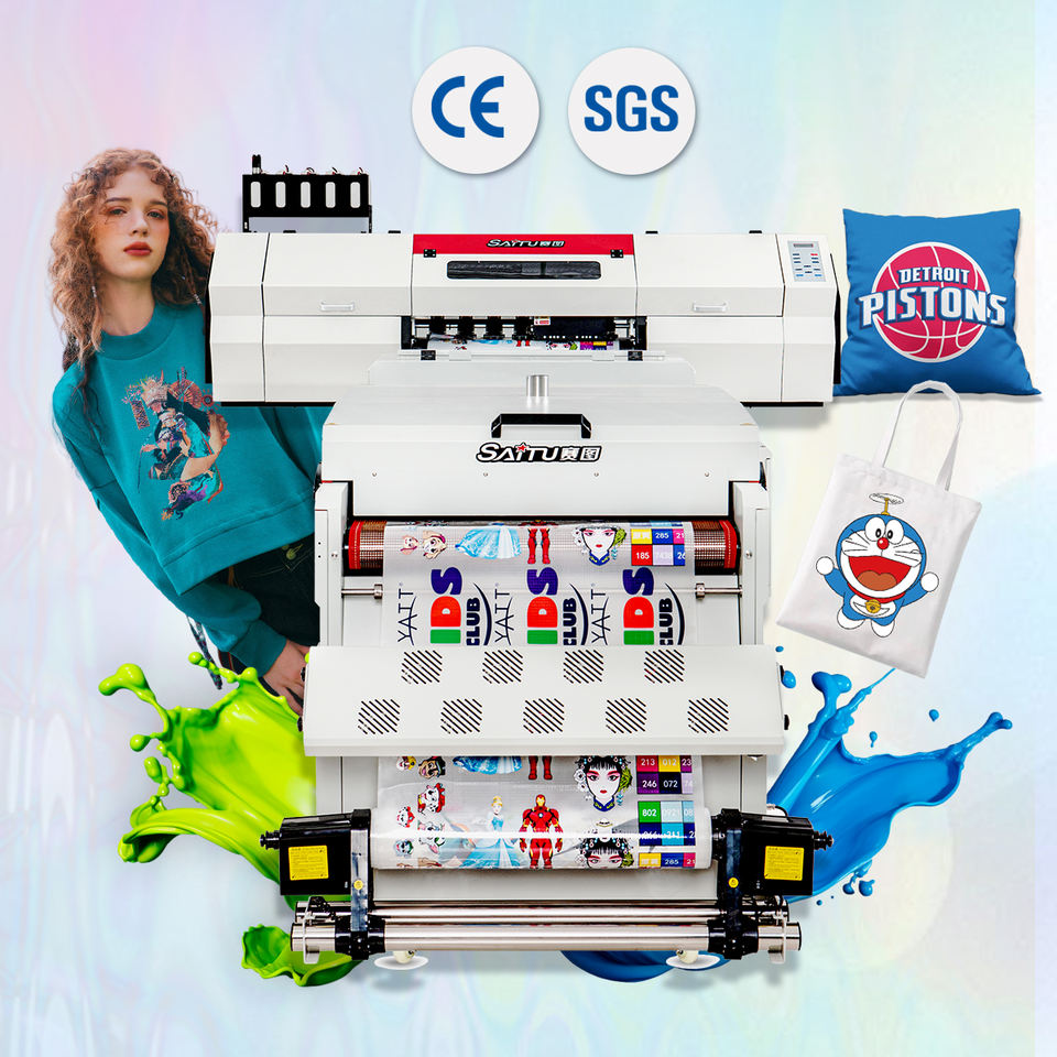Standard Configuration Automatic Two-Head DTF Printer Machine DTF New ...