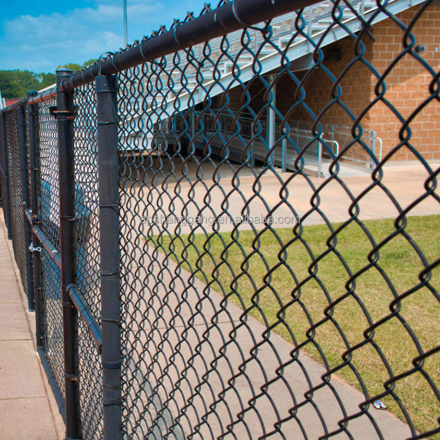 Football Stadium Field Chain Link Fence Galvanized Chain Mesh Diamond ...