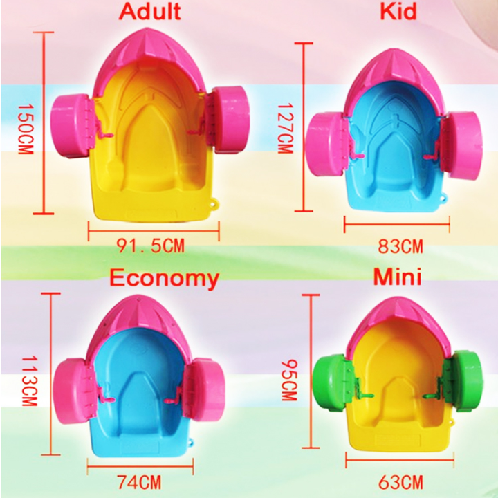 High Quality Family HDPE Plastic Hand Pedal Kids Paddle Boat for Water ...