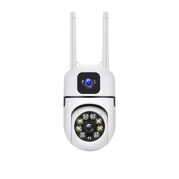 4MP HD PTZ Home Security Camera with Dual Lens & Audio
