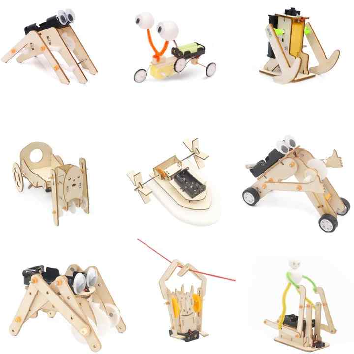 STEM Two Wheel Balance Car Robot DIY Science Kits Kids Students Fun ...