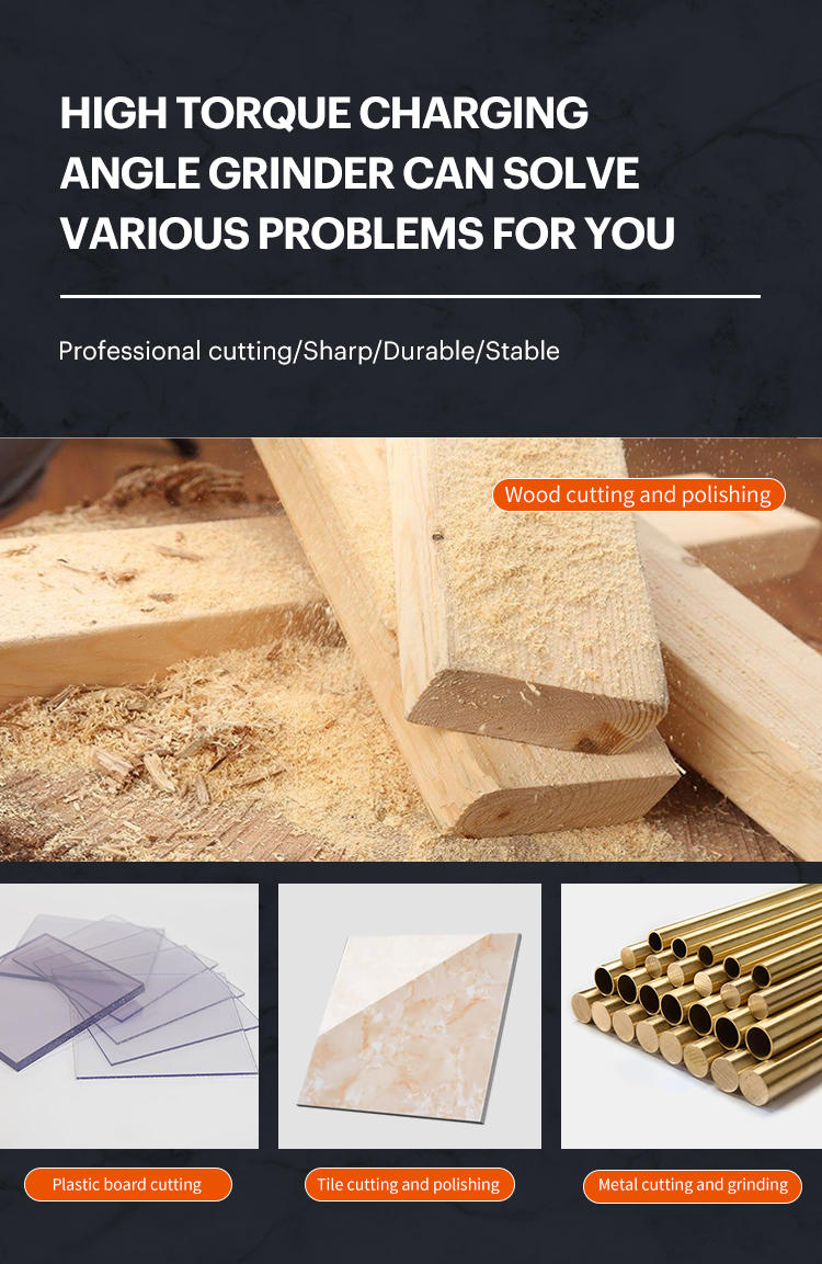 High Torque Wrench 500n.m Electric Rechargeable Angle Grinder Mini ...