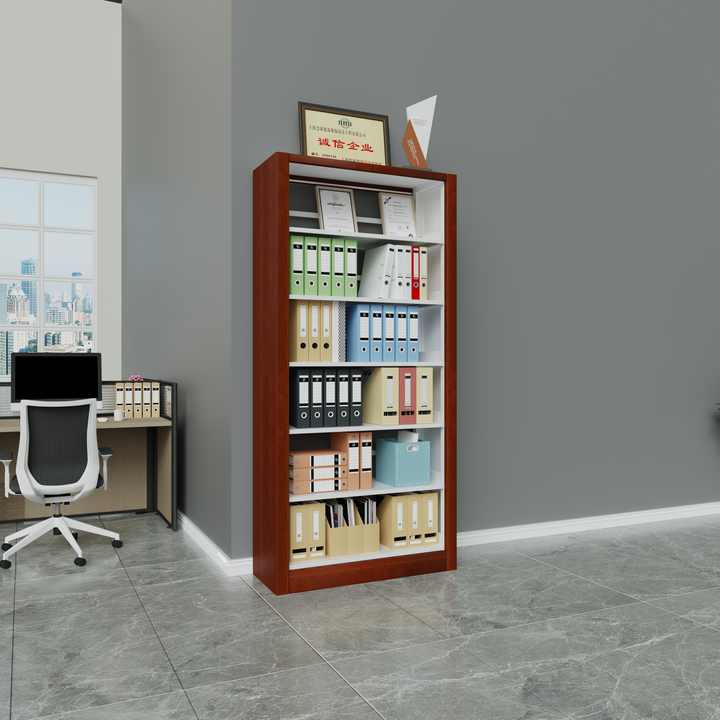 Bookshelf Metal Library Book Storage Display Cabinet Living Room Book ...