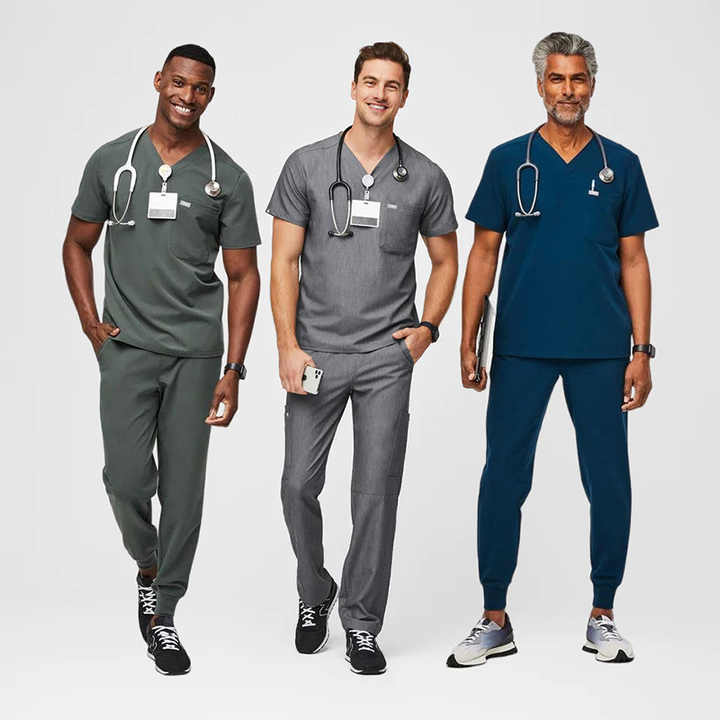 Male Hospital Doctor Scrubs Uniform Medical Male Men in Bulk Ready to ...