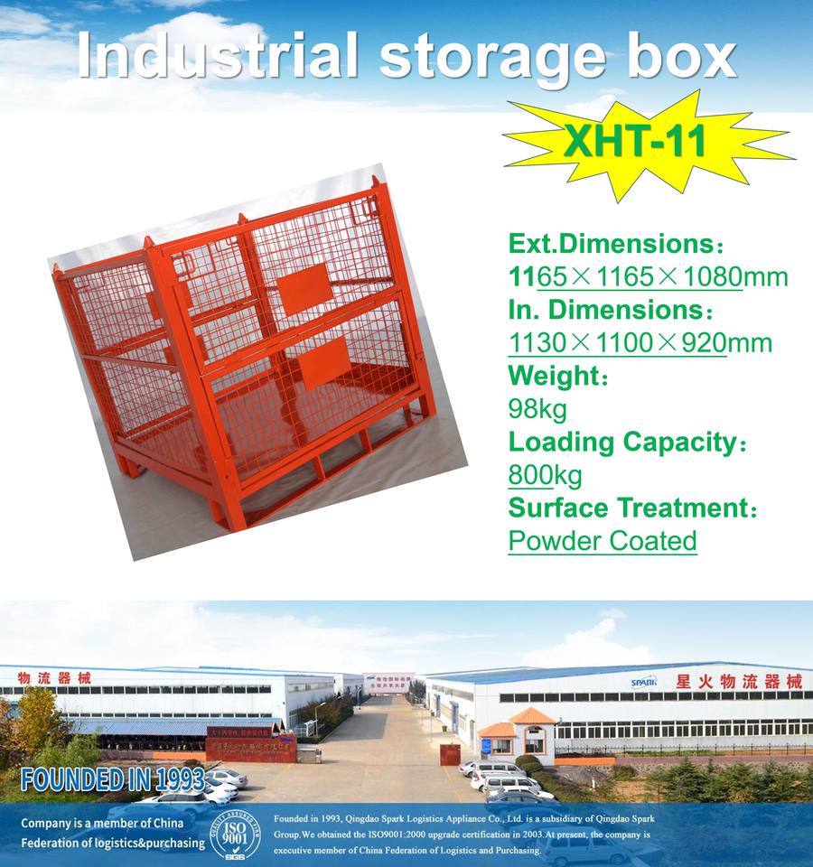 Preformed Stackable Industrial Steel Wire Mesh Storage Lockers Baskets ...