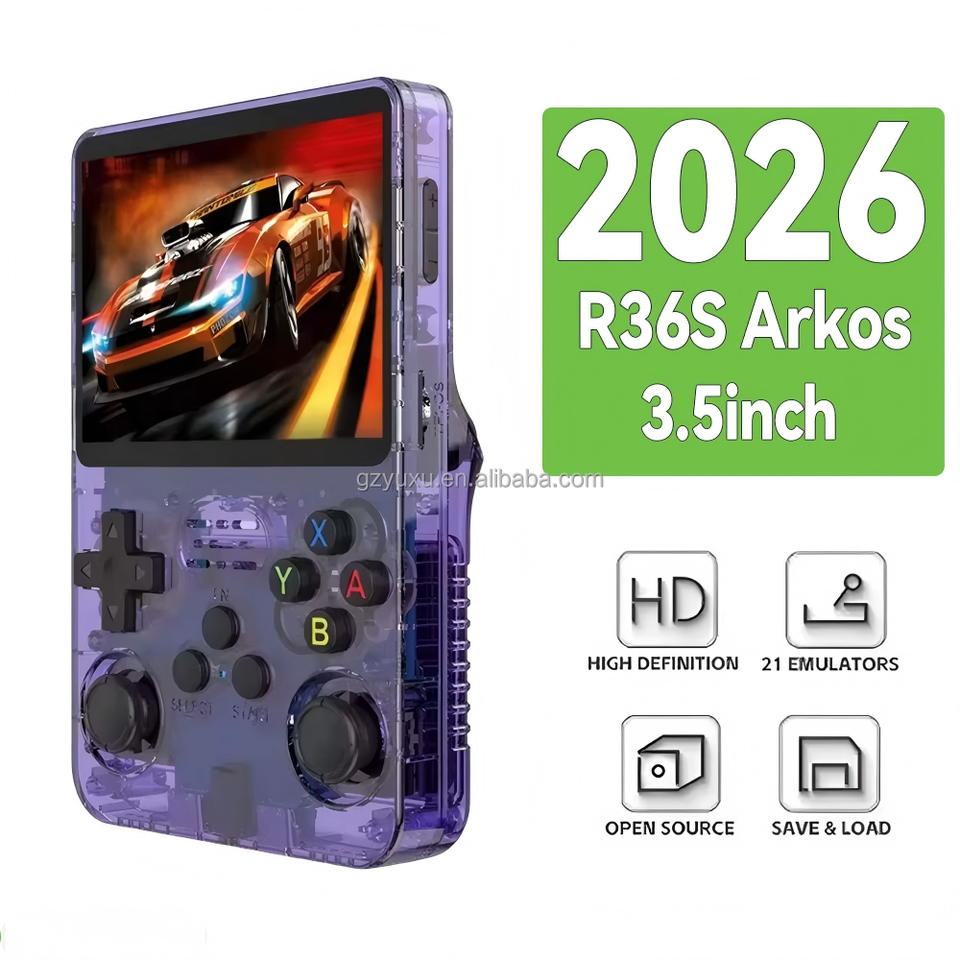 R36S Retro Handheld Portable Classic Game Console 3.5-inch Color ...