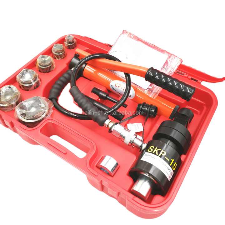 SKP-15 Manual Hydraulic Knockout Punch Set - Efficient Hole Making