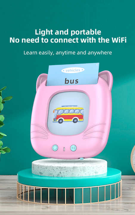 Bilingual Cat-shaped Card Reader L6 For Preschool Learning