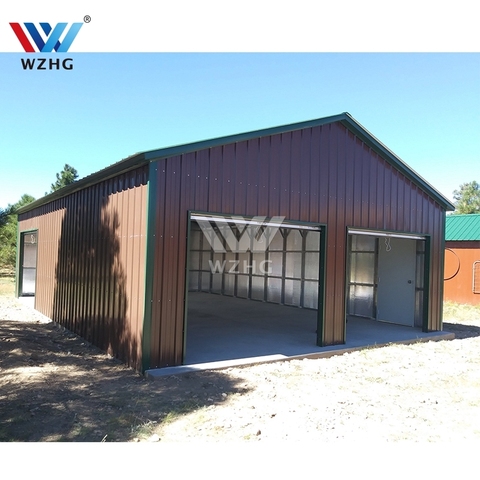 50x100 Steel Building Wzh Garage Storage Shed Metal Building Warehouse ...