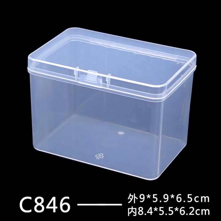 C846 Wholesale Plastic Containers, Large Rectangular Transparent ...