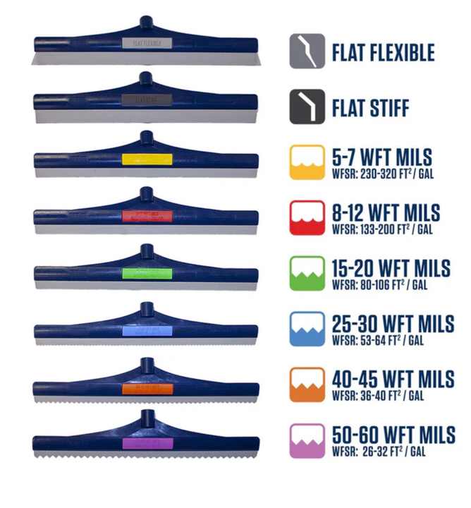 Master Epoxy Flooring Tools 18 Inch Speed Rubber Squeegee Light Weight ...