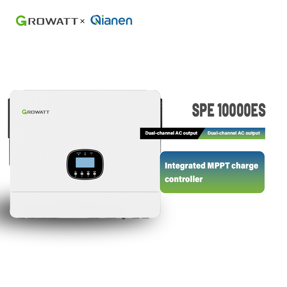 Growatt SPE 10000 ES Off-Grid Solar Inverter 10kW Pure Sine Wave MPPT ...