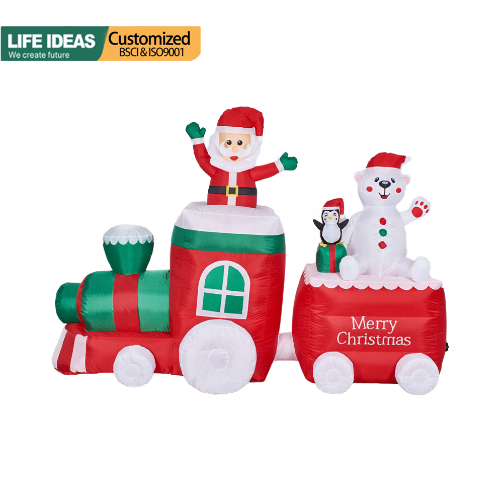 Outdoor Christmas Train Decoration - Durable Waterproof LED