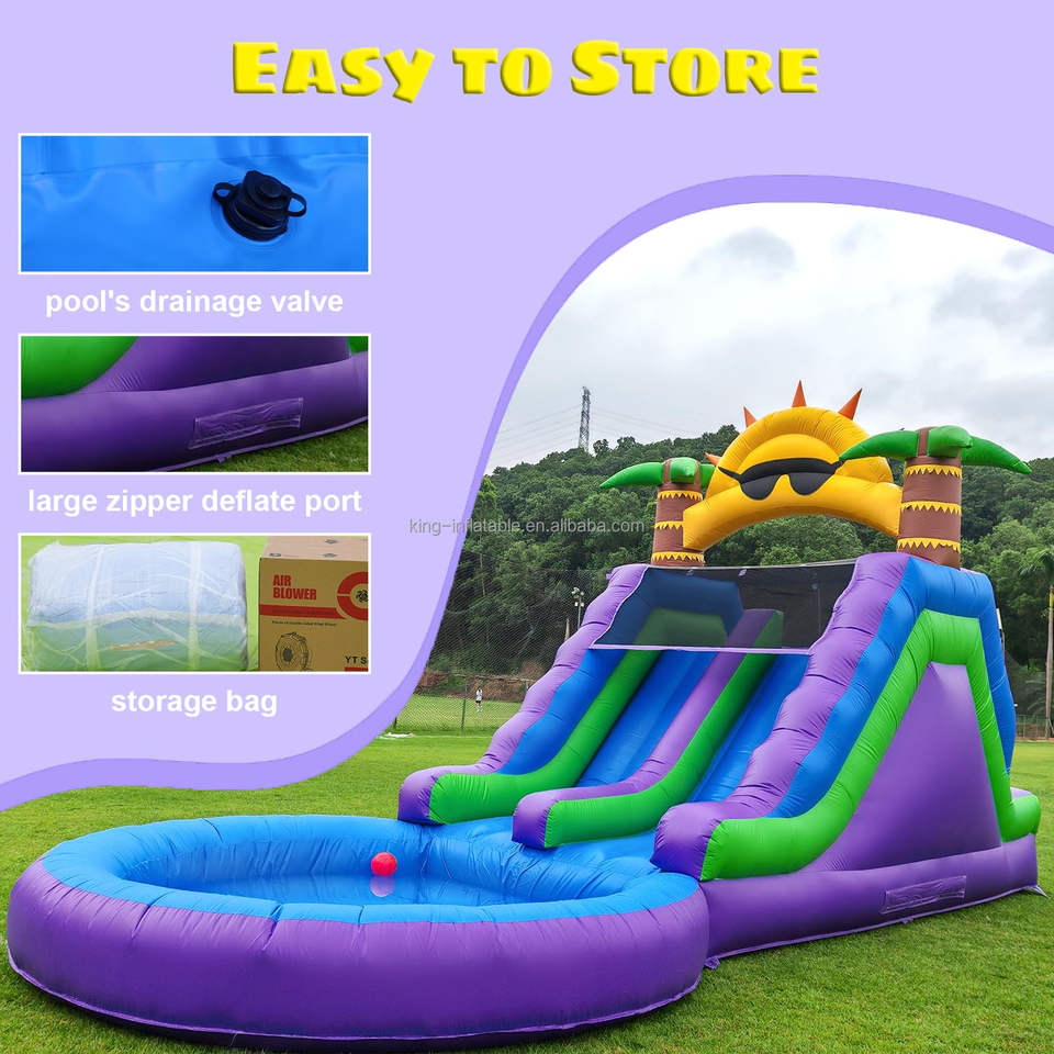 26FT Inflatable Water Slide - Double Lane Fun for All Ages