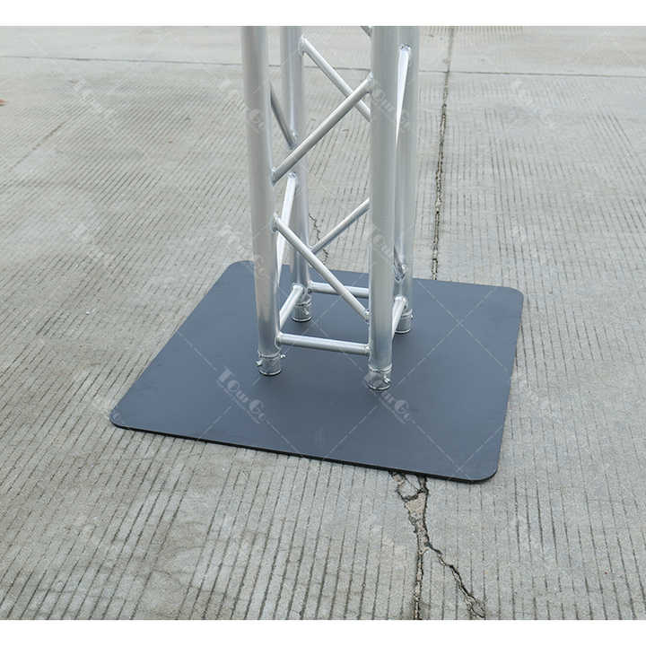 Square Truss Base Plate for 300mm Spigot Truss - Steel & Aluminum
