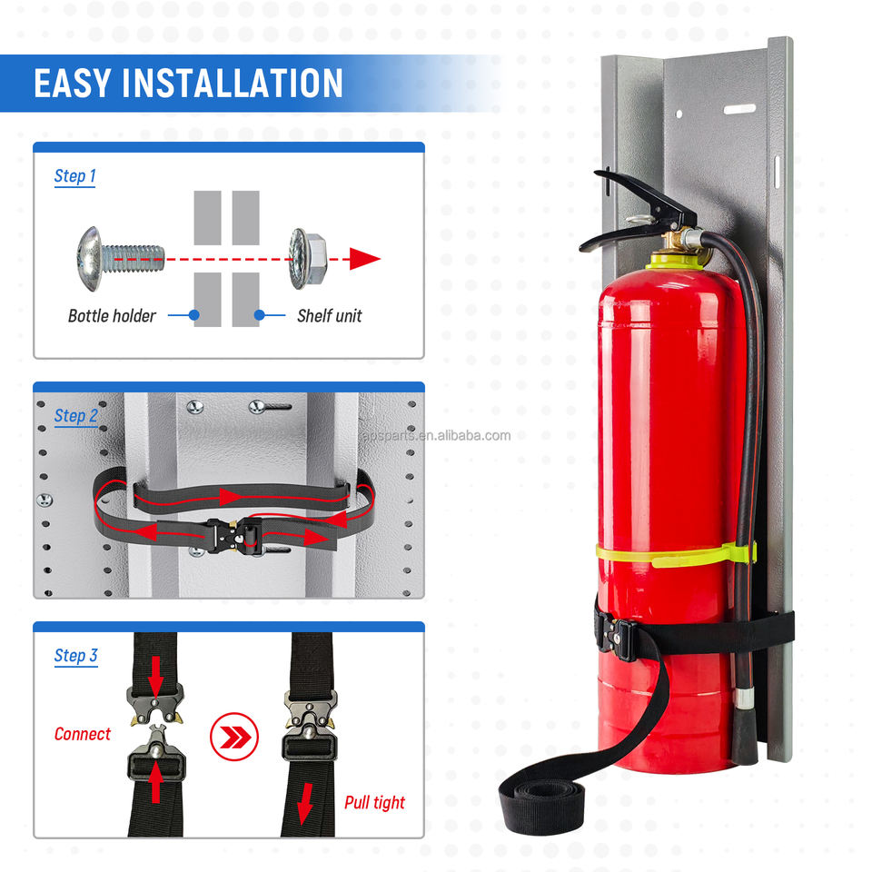 SH-BH-A Steel Tank Holder Compatible with Van Shelving, Includes 4.9 FT ...