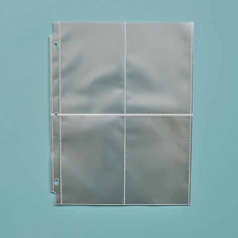 A4 Size PP Plastic Sheet Protectors - Transparent & Durable