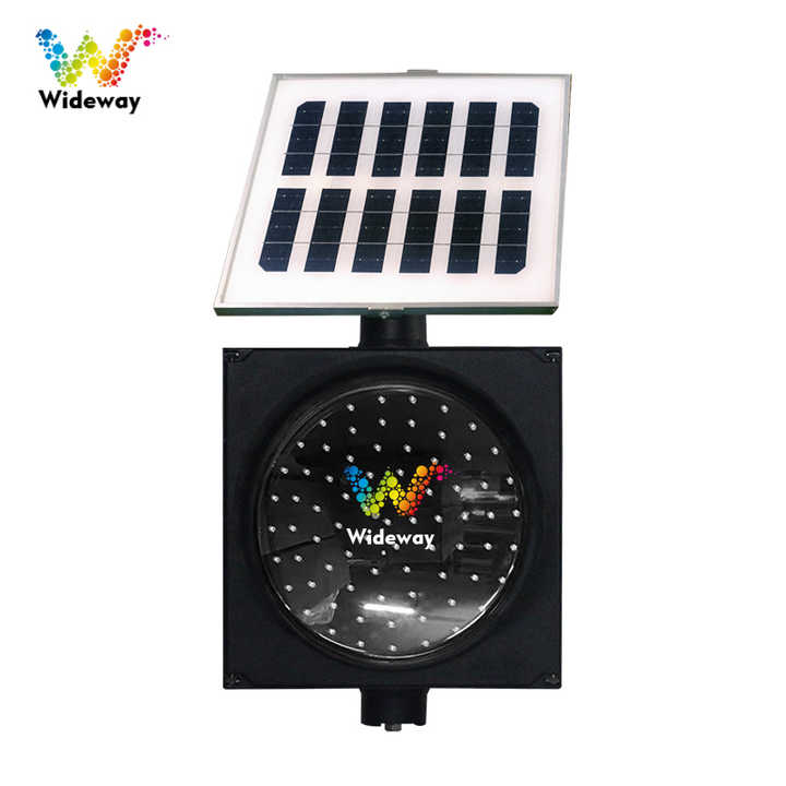 300mm LED Solar Powered Blinking Solar Yellow Flashing Light