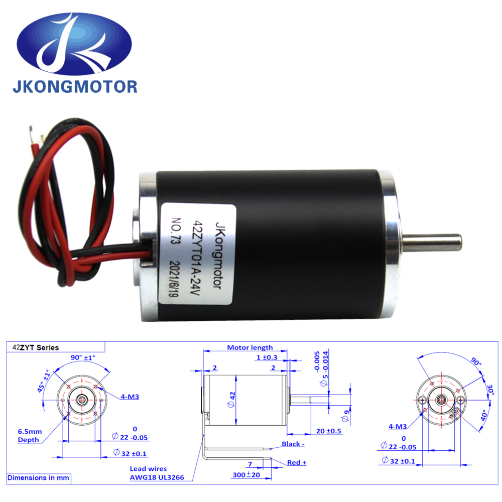 40V DC Motor - Brushless High Torque 3000rpm