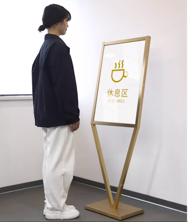 V Shaped Poster Stand Billboard Stand Advertising Display Stand for ...