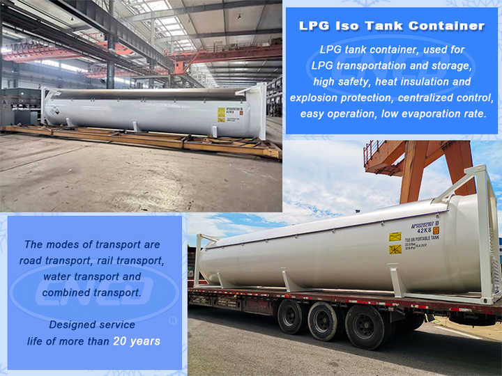 40ft T50 ISO Liquefied Petroleum Gas Transport Tank Container