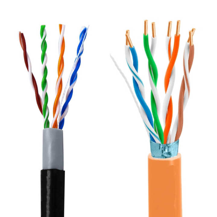 24AWG Cat 5E 2 Pair 4PR 305M UTP SFTP FTP Copper CCA Cat5E Outdoor ...