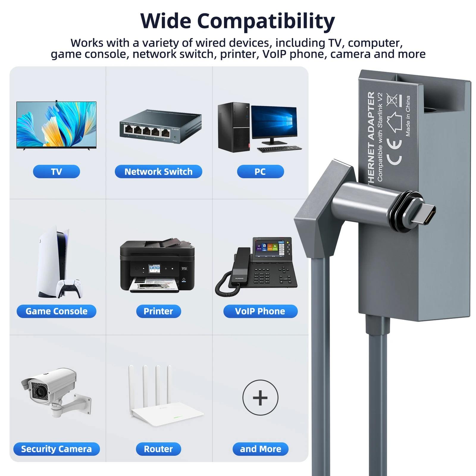 High-Performance starlink gen2 ethernet adapter for Seamless ...