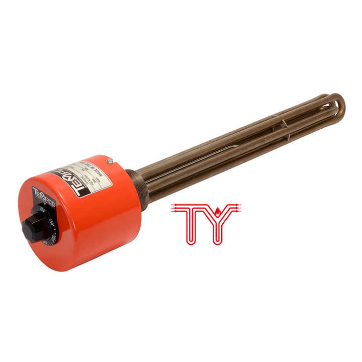 220V/240V 750W Tubular Immersion Heater - Stainless Steel
