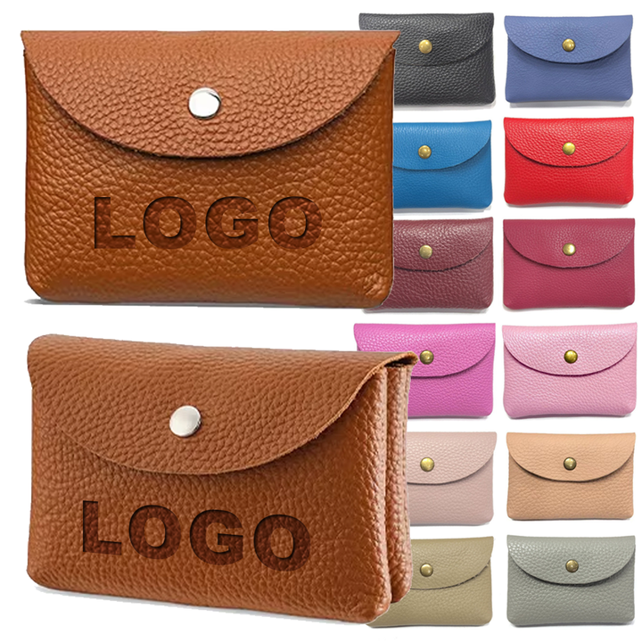 Hot Sale New Genuine Pu Leather Custom Logo Coin Purse Fashion Coin ...