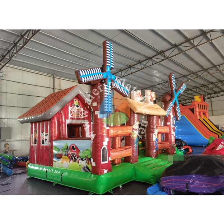2024 New Inflatable Farm Funland Inflatable Farm Bouncer with Slide for ...