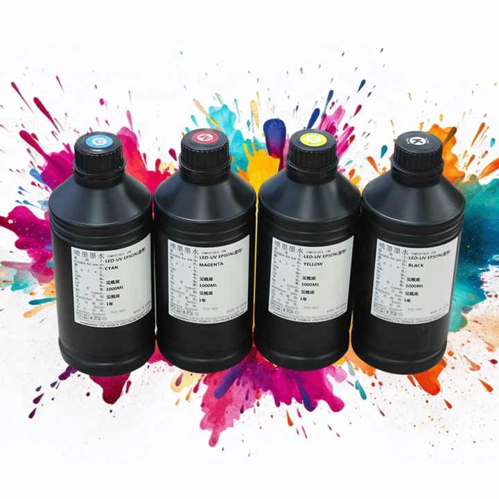 LETOP 1 Liter I3200 XP600 DX5 UV Printing Ink for CMYK White Varnish ...