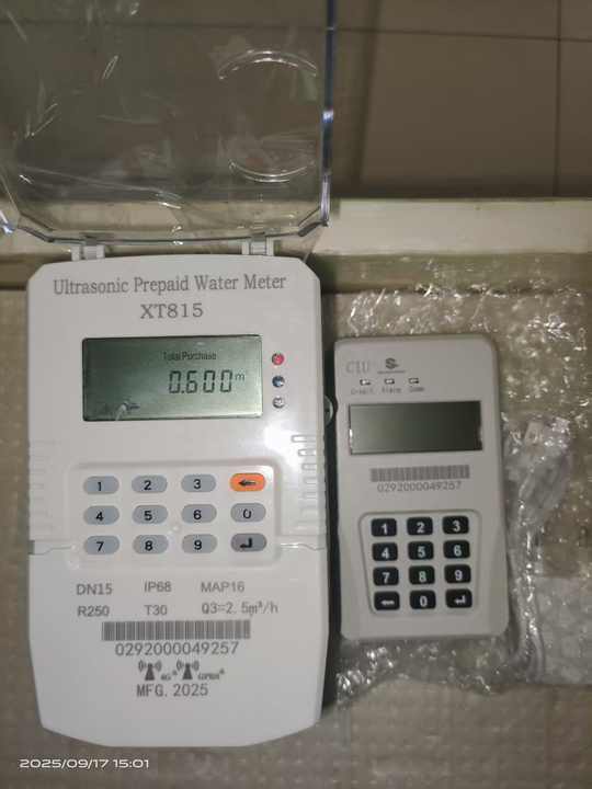 GPRS 4G Lora Lorawan M-pesa Mobile Payment R200 Smart Prepaid Ultrasonic Water Meter STS Token ...